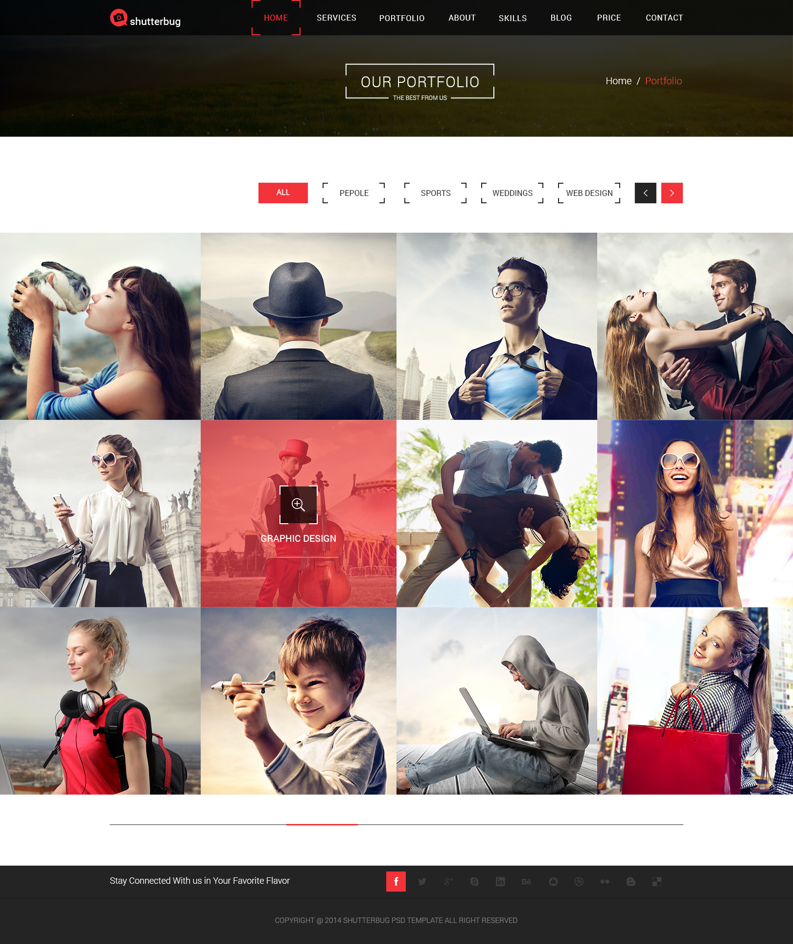 Shutterbug Muse PSD Template by kamleshyadav | ThemeForest